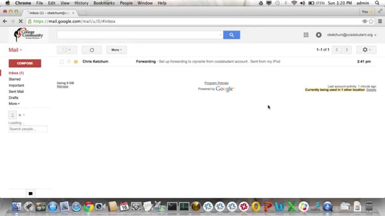 Student email forwarding - YouTube