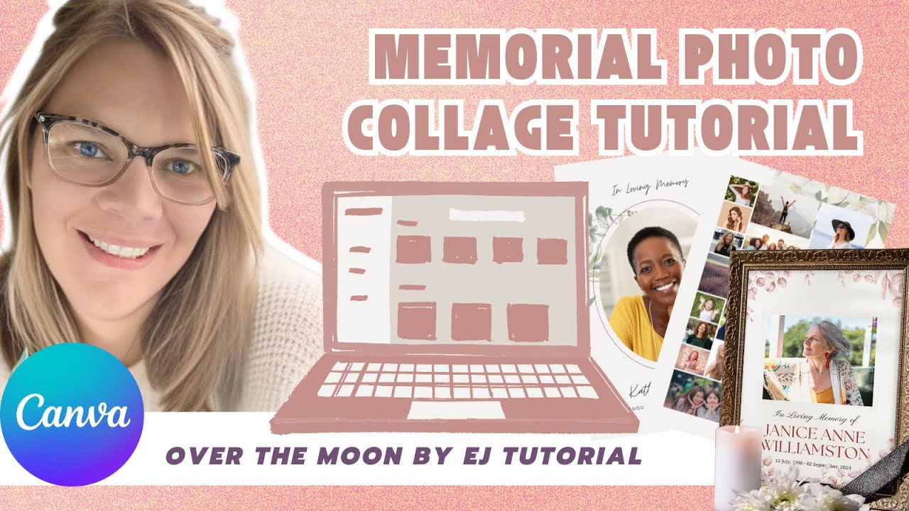 In Loving Memory Memorial Service Photo Collage Display - Template ...