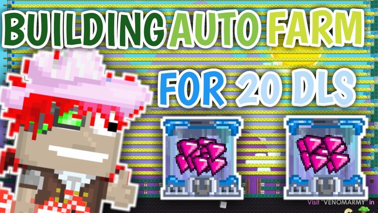 Growtopia | Building Auto Farm World For 20 DLS ! - YouTube