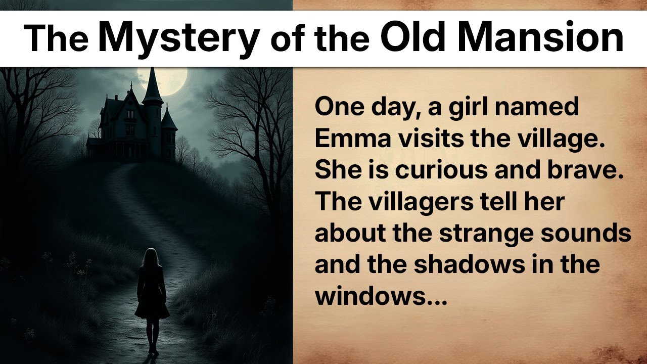 The Mystery of the Old Mansion Easy English Story for Beginners Learn ...