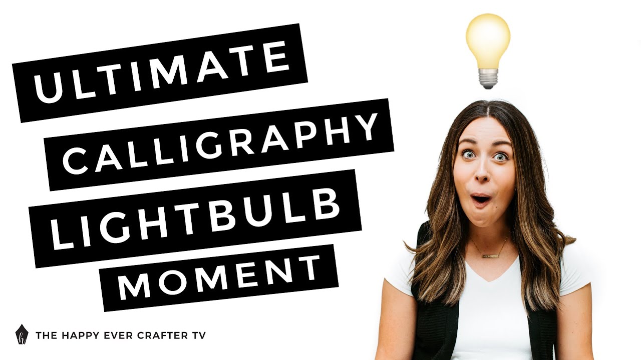 The Ultimate Calligraphy "Lightbulb" Moment - YouTube