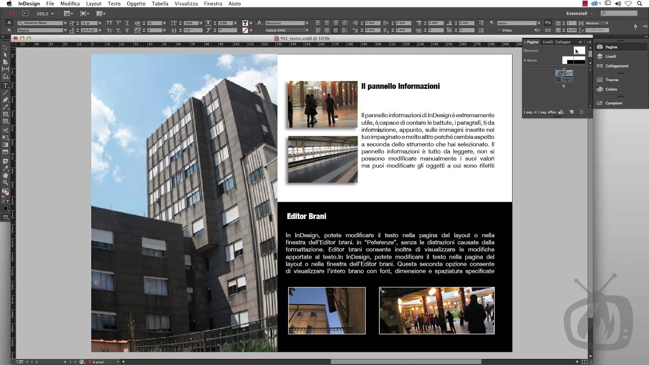 InDesign - Esportare il testo - YouTube