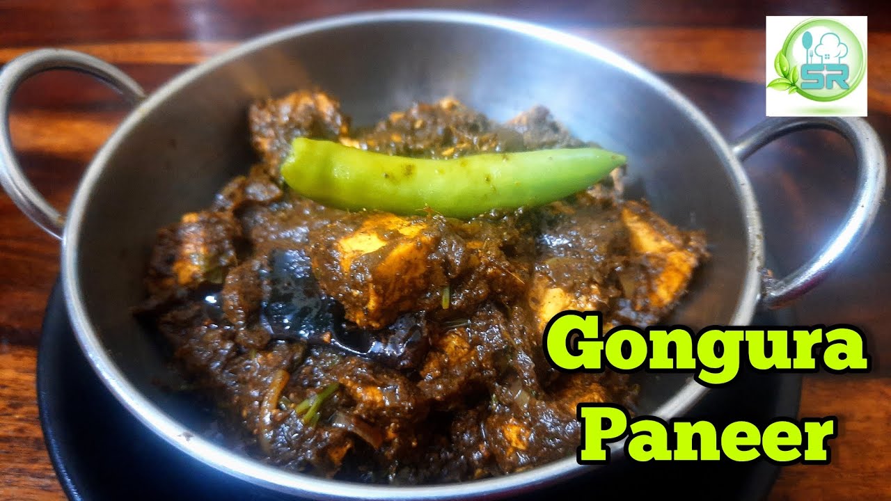 gongura paneer | semi dry gravy | side dish for Naan, roti , rice ...