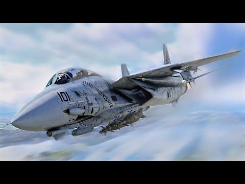 🇺🇸F-14B "Tomcat”: Strikes GROUND TARGETS! ☠️| GBU-16 'Paveway II ...