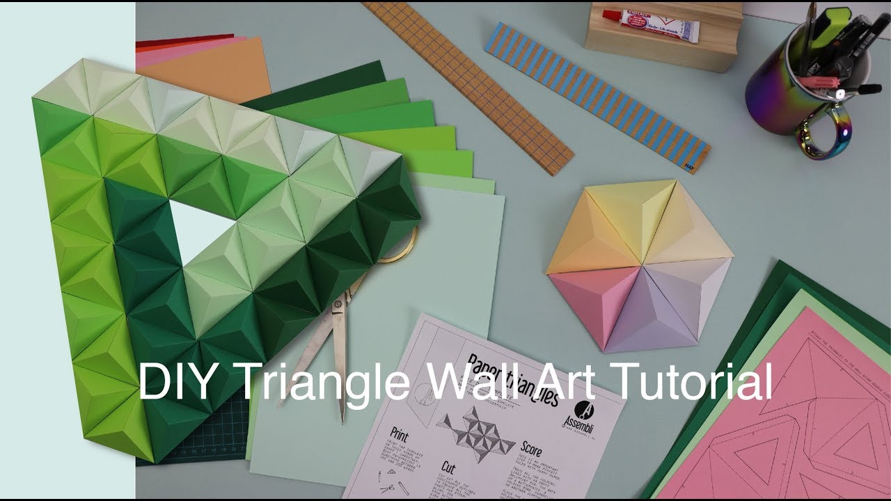 Paper Triangle DIY Papercraft Art Easier Then Origami YouTube paper-triangle-diy-papercraft-art-easier-then-origami-youtube