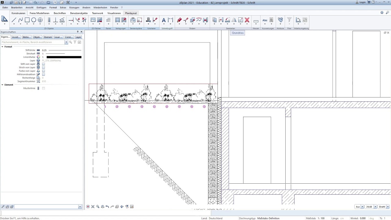 Allplan 014 2D Ergänzungen und Höhenkoten - YouTube