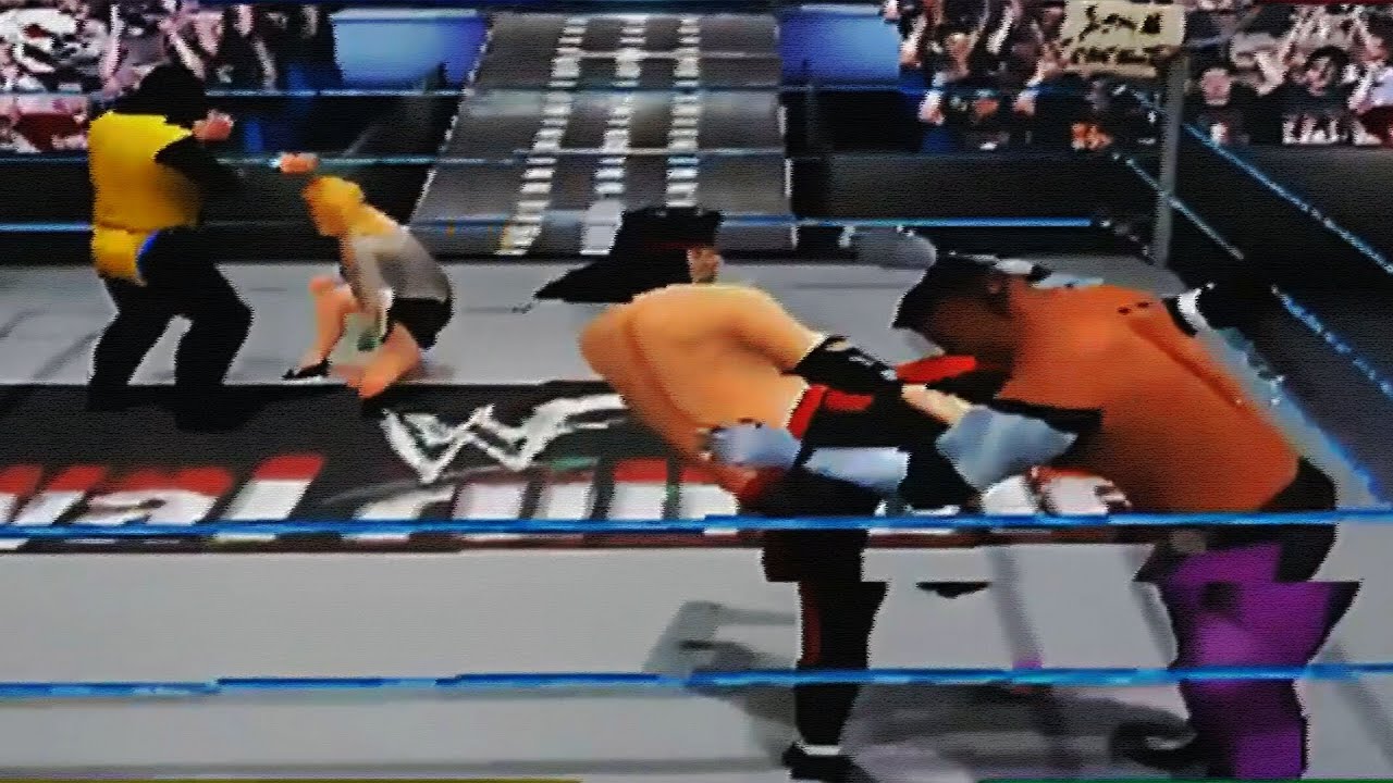 Ps1 Multiplayer Wwf Smackdown 2 №31 4 Players Youtube