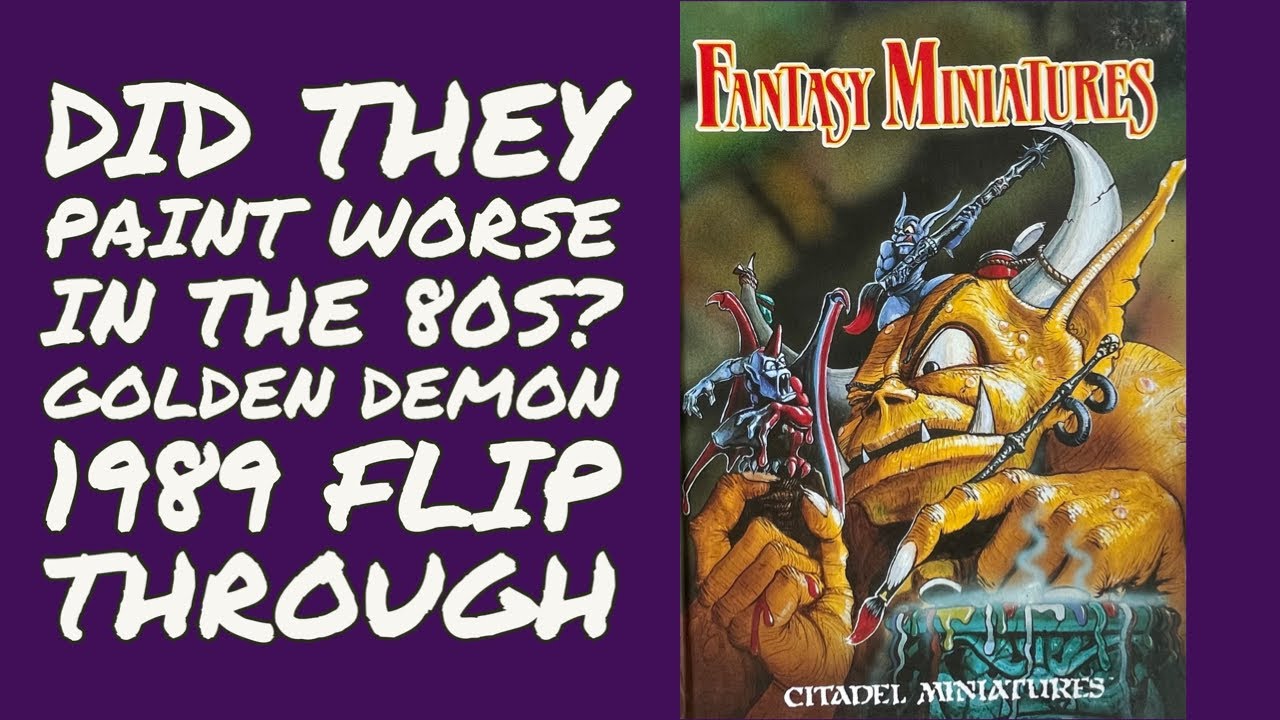 Flip through 1989 Golden Demon awards book by Games Workshop - YouTube