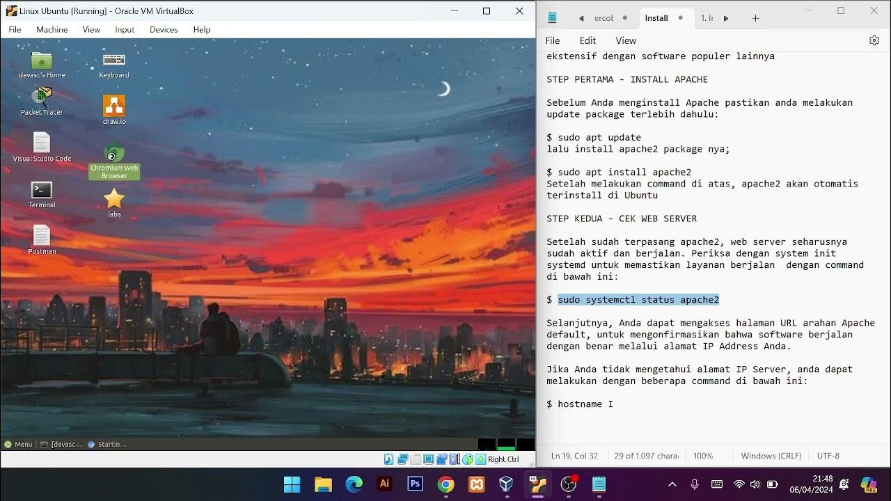 Cara Instal Apache2 Mysql Dan Php Di Ubuntu Youtube