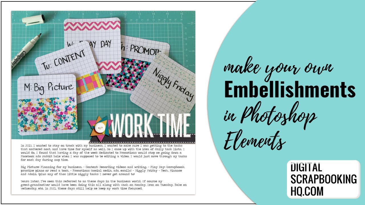 Make Your Own Embellishements Digital Scrapbooking Process Video In make-your-own-embellishements-digital-scrapbooking-process-video-in