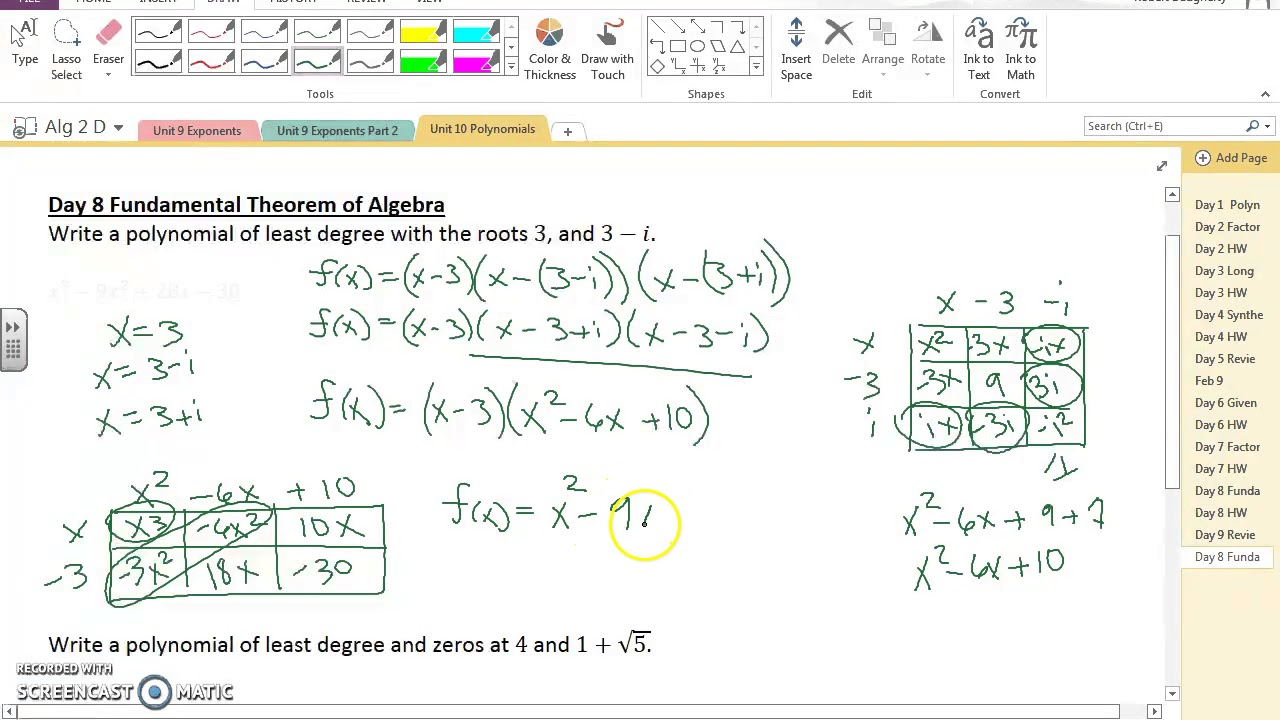 Complex Conjugates Irrational Roots - YouTube