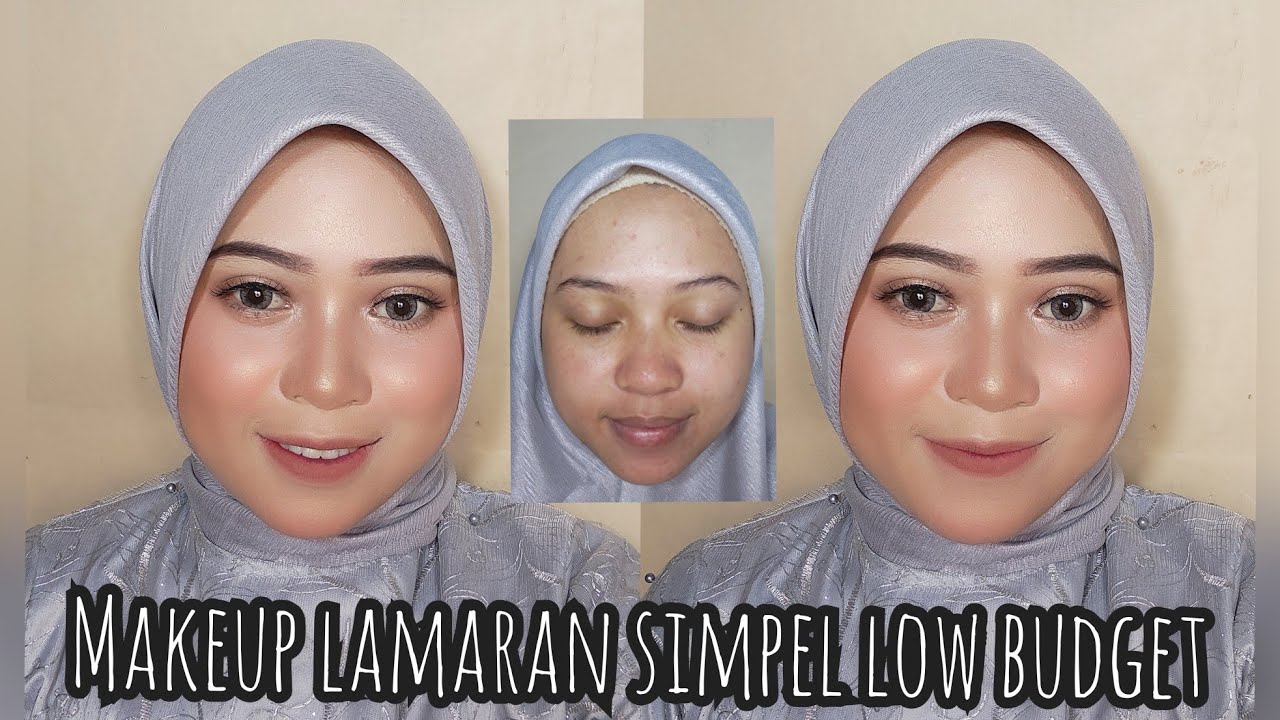 Tutorial makeup Lamaran simpel dan low budget serba murah produk lokal ...