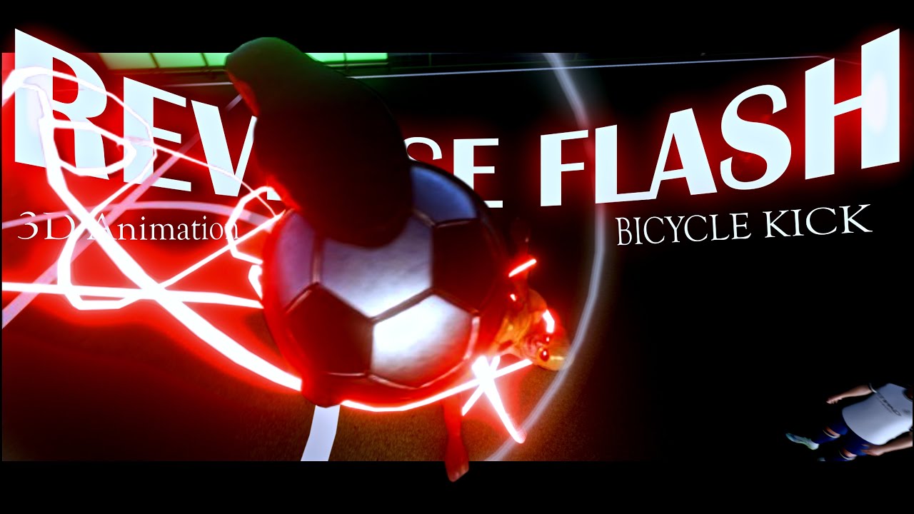 Reverse Flash hitting a bicycle kick | 3D Animation. - YouTube