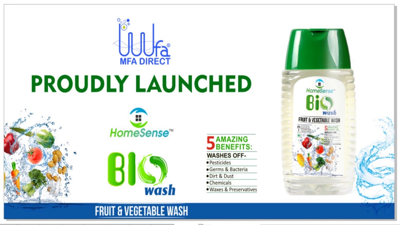 MFA Direct - Homesense Biowash | Fruit & Vegetable Wash | Biowash - YouTube