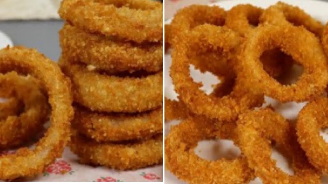 Onion Rings Recipe|How to Make Crispy Onion Rings by Traditional Tarka ...