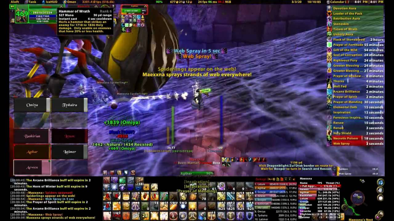 Naxxramas guide - Maexxna (final) - YouTube