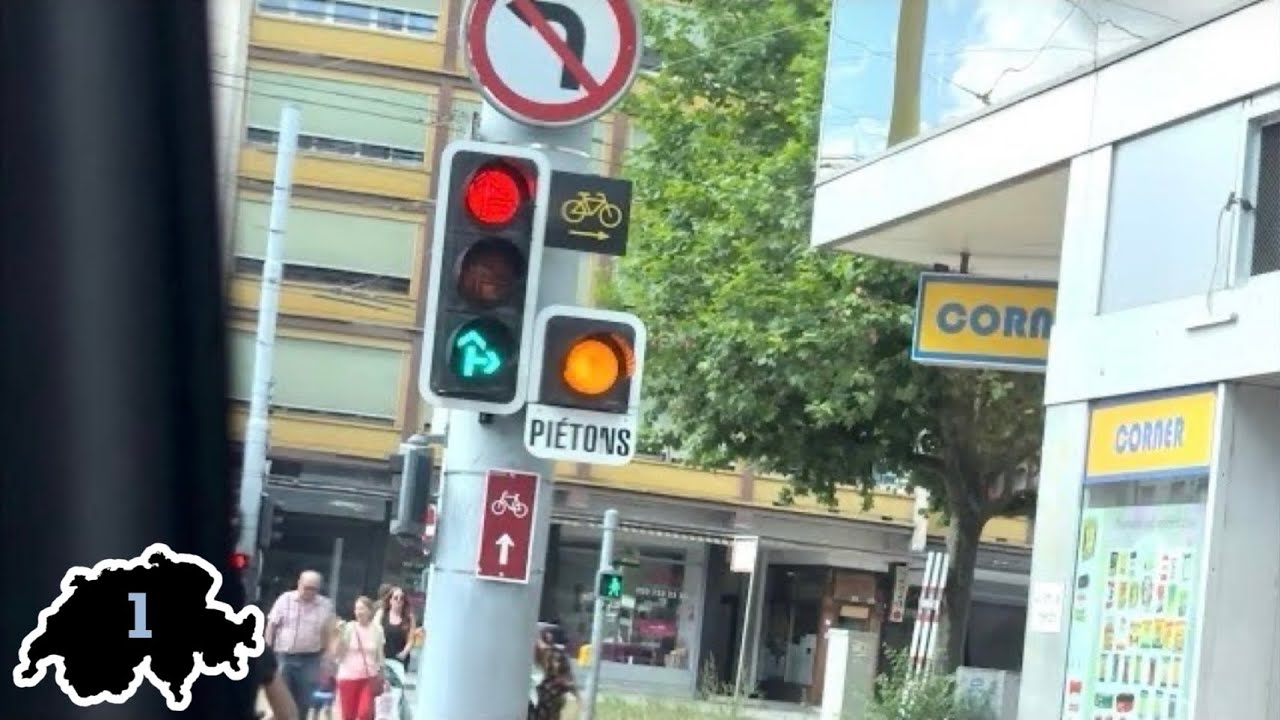 Switzerland Traffic Lights 1 - YouTube