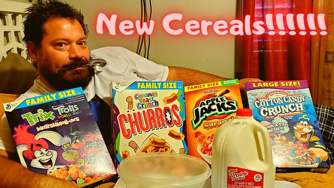 NEW Captain Crunch Cotton Candy | Apple Jack's Caramel | Cinnamon Toast ...
