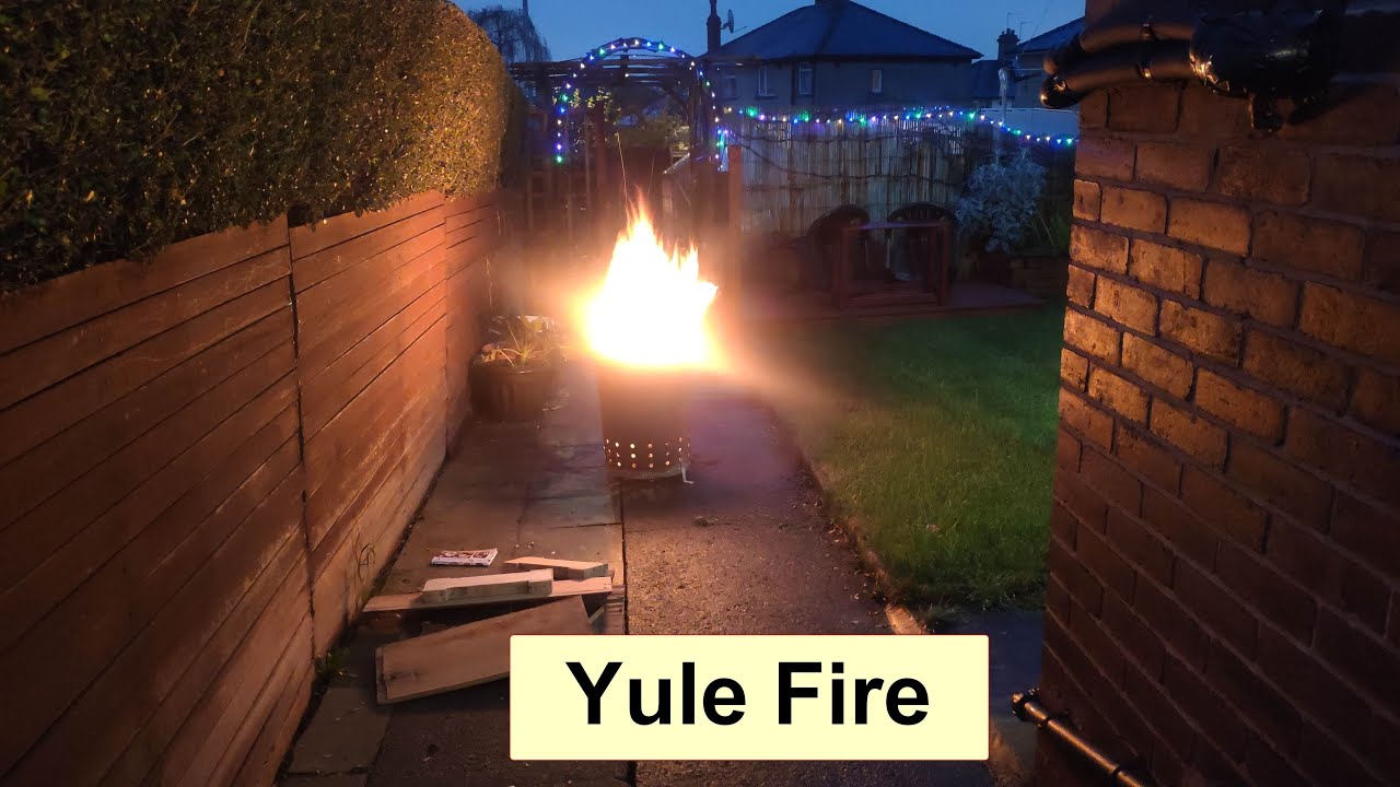 Yule Fire on 21 December 2020. Winter Solstice - YouTube