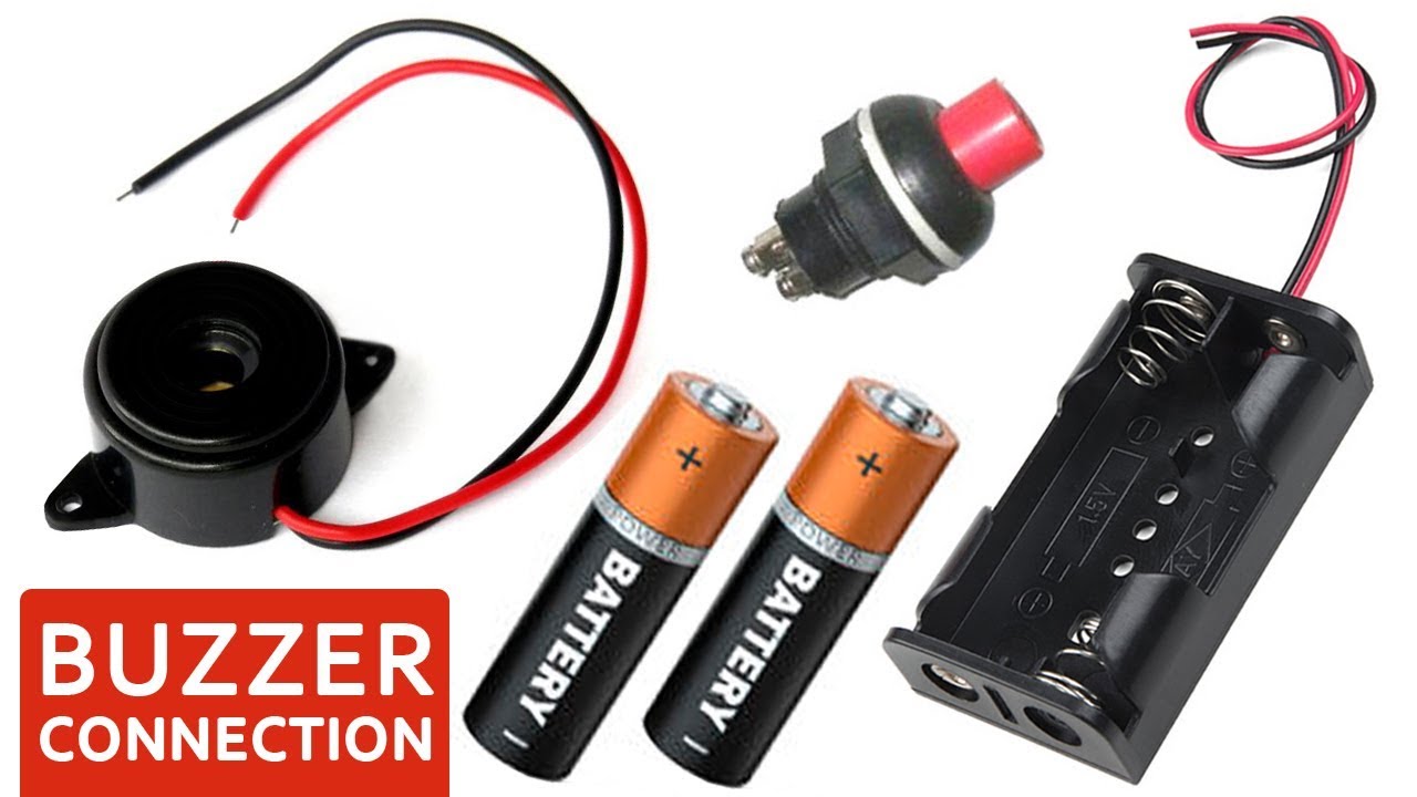How to connect push switch with buzzer - DIY Cycle horn tutorial - YouTube
