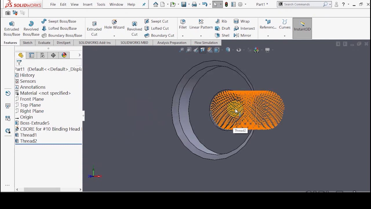 SW 2 20 Threaded Hole In Solidworks YouTube sw-2-20-threaded-hole-in-solidworks-youtube