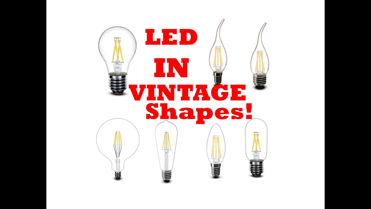 Vintage LED ANY Shape Filament Bulb! Retrofits ANY 25, 40, 60, 75, 100 ...