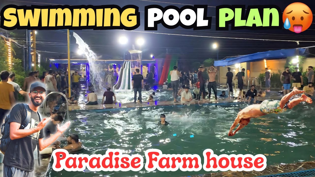 Paradies farm house Lahore | Water Pool | Swimming time | swimming pool ...