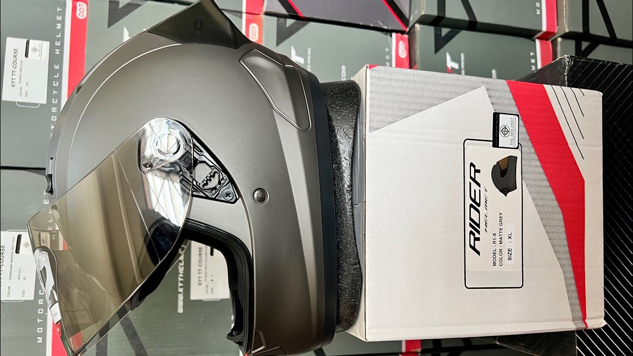 RIDER R1-X MATTE GREY - YouTube