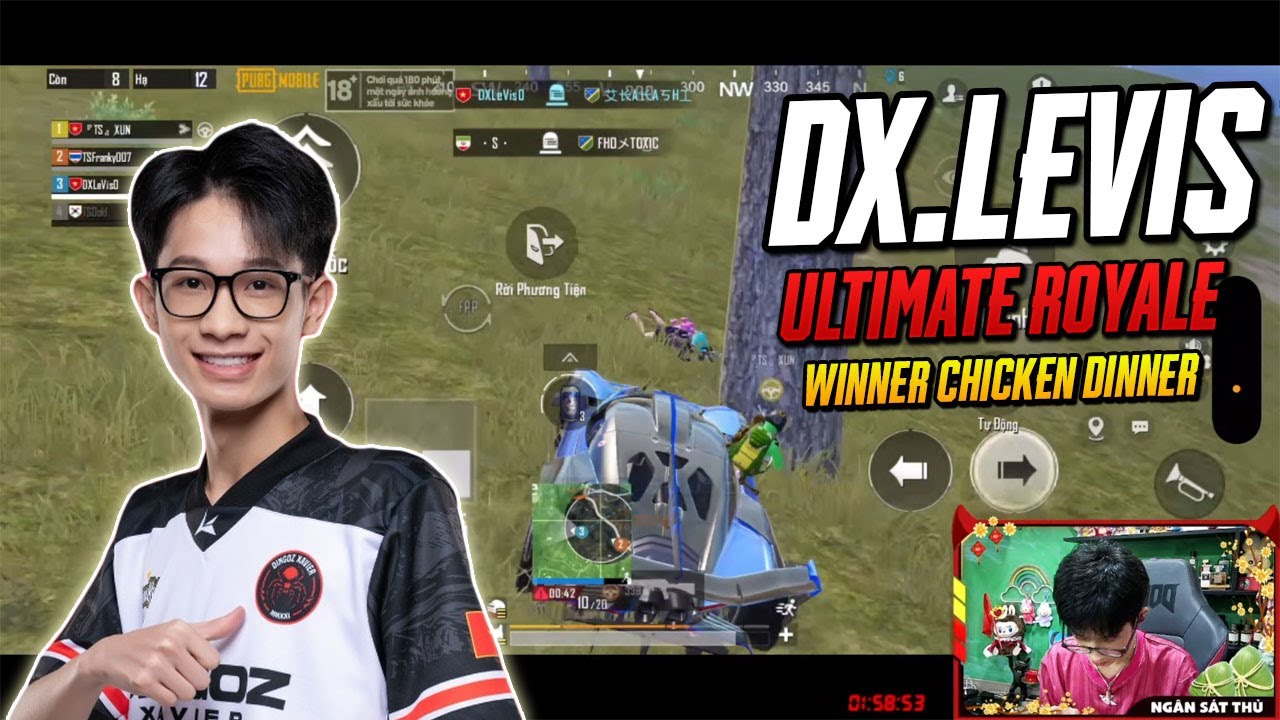 PUBG Mobile Vietnam : DX.LeVis Ultimate Royale Full Match - YouTube