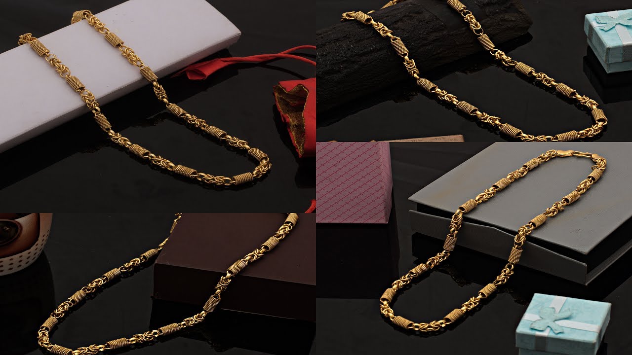 Fine Links Men's Snake Link Chain With Spring Design | soni fashion ...
