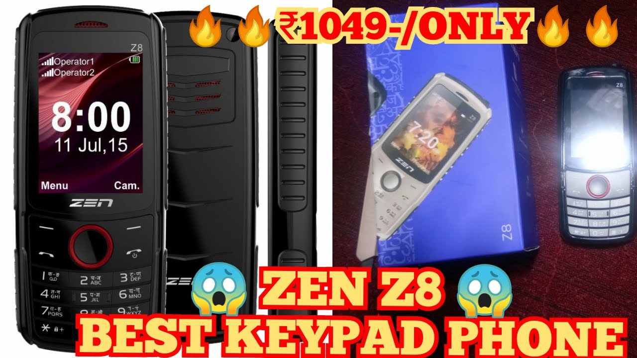 ZEN Z8 Keypad Phone Under 1149-/ only Unboxing and Quick Review [Hindi ...