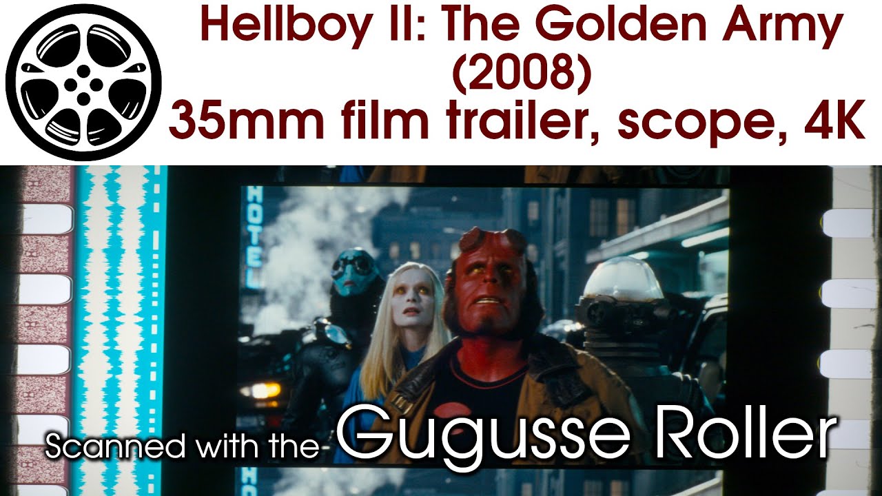 Hellboy II: The Golden Army (2008) 35mm film trailer, scope 4K - YouTube