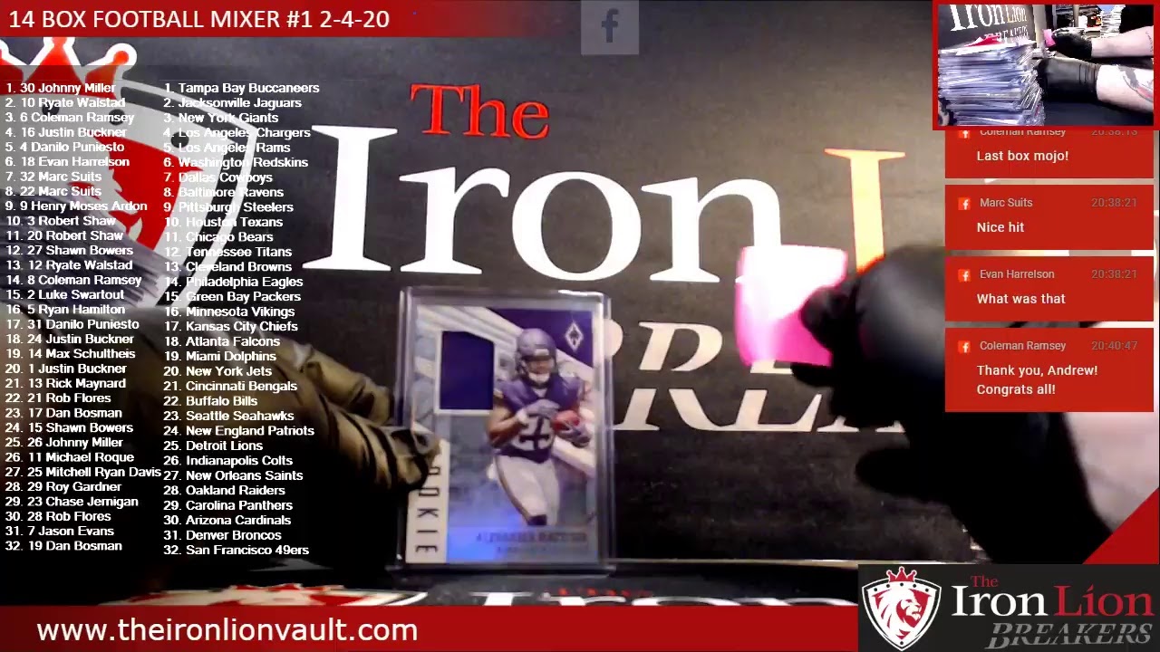 14 BOX FOOTBALL MIXER #1 2-4-20 - YouTube