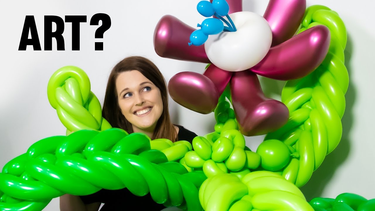 We Made a HUGE Balloon Art Forest! (Ft. Jazza & Michelle) - YouTube
