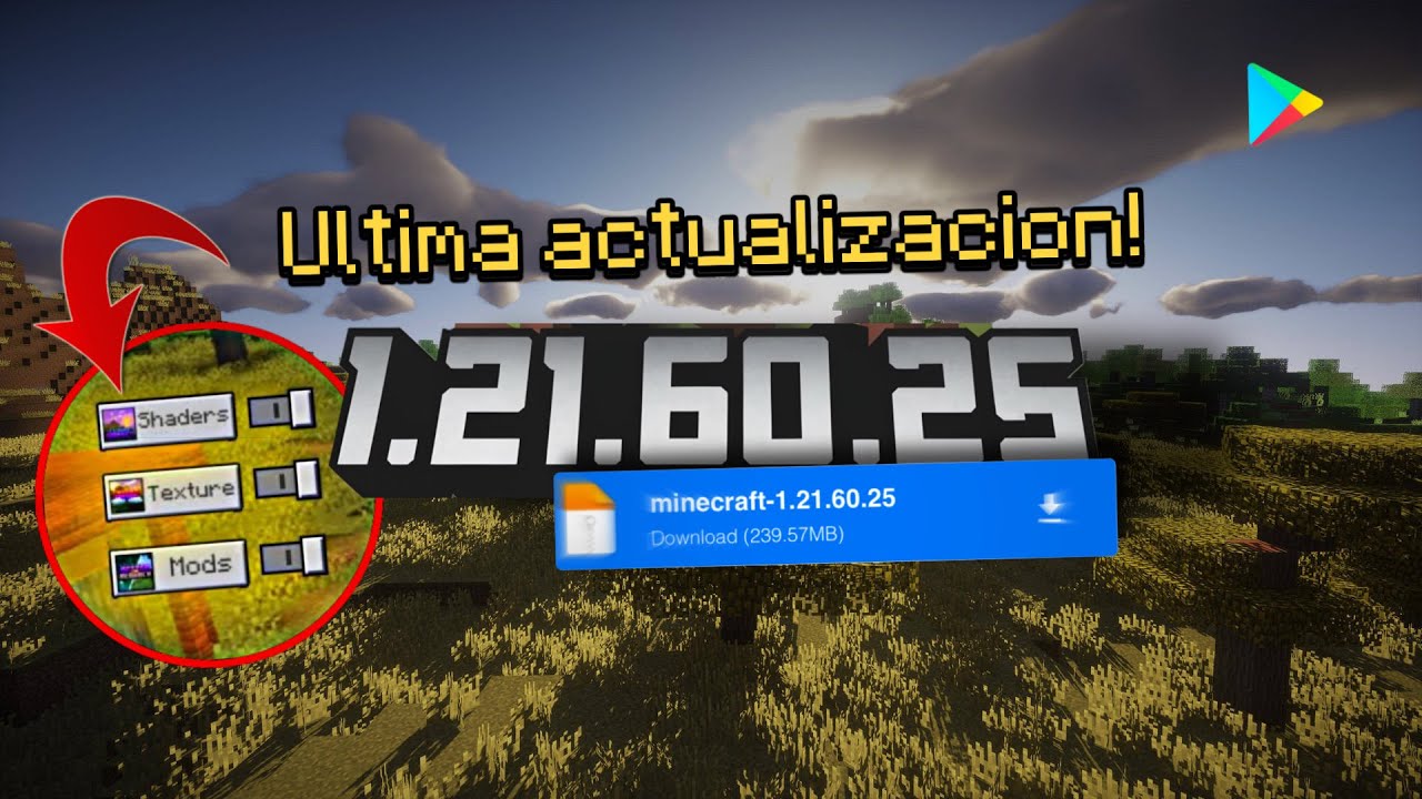 BIG MINECRAFT UPDATE APK - 1.21.60.25 - YouTube