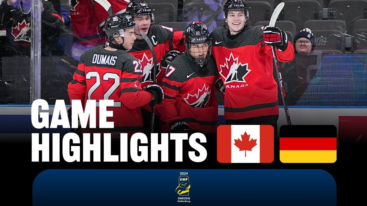 Highlights: Canada vs Germany | 2024 #WorldJuniors - YouTube