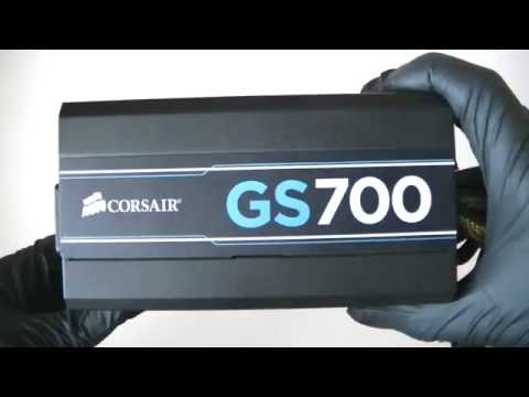 Corsair GS700 700W 75-001182 Power Supply - YouTube