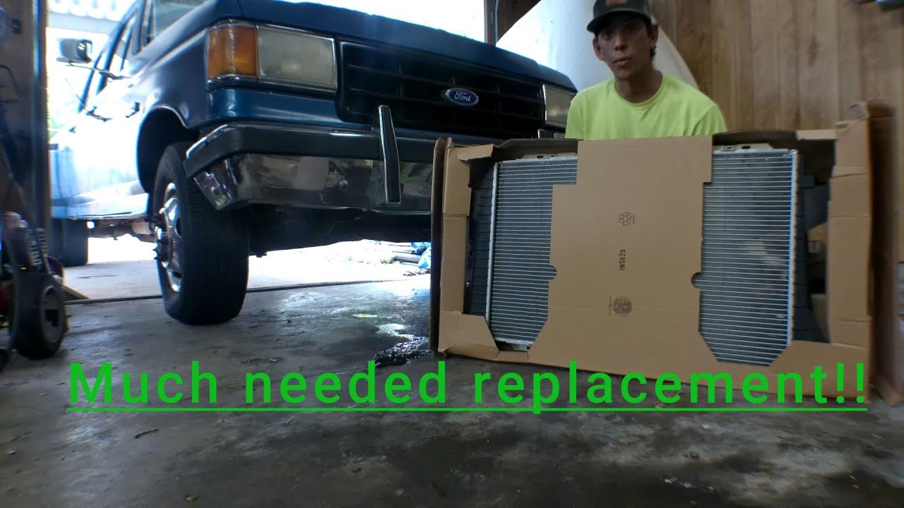 1991 F350 Radiator Replacement!!! - YouTube