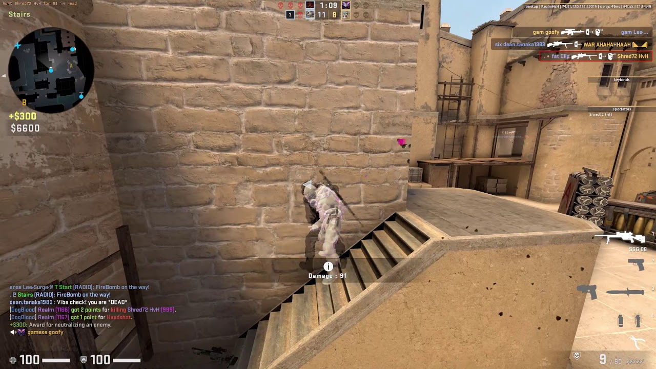 Good Config with Onetap v3. Ft, onetap.com (free config in description ...