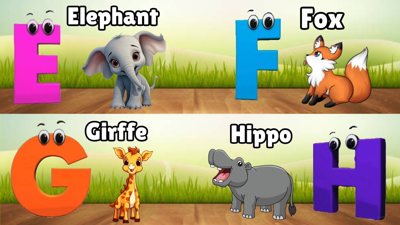 Alphabet Animals Song | Learn the ABC Alphabet Animals Song for Kids ...