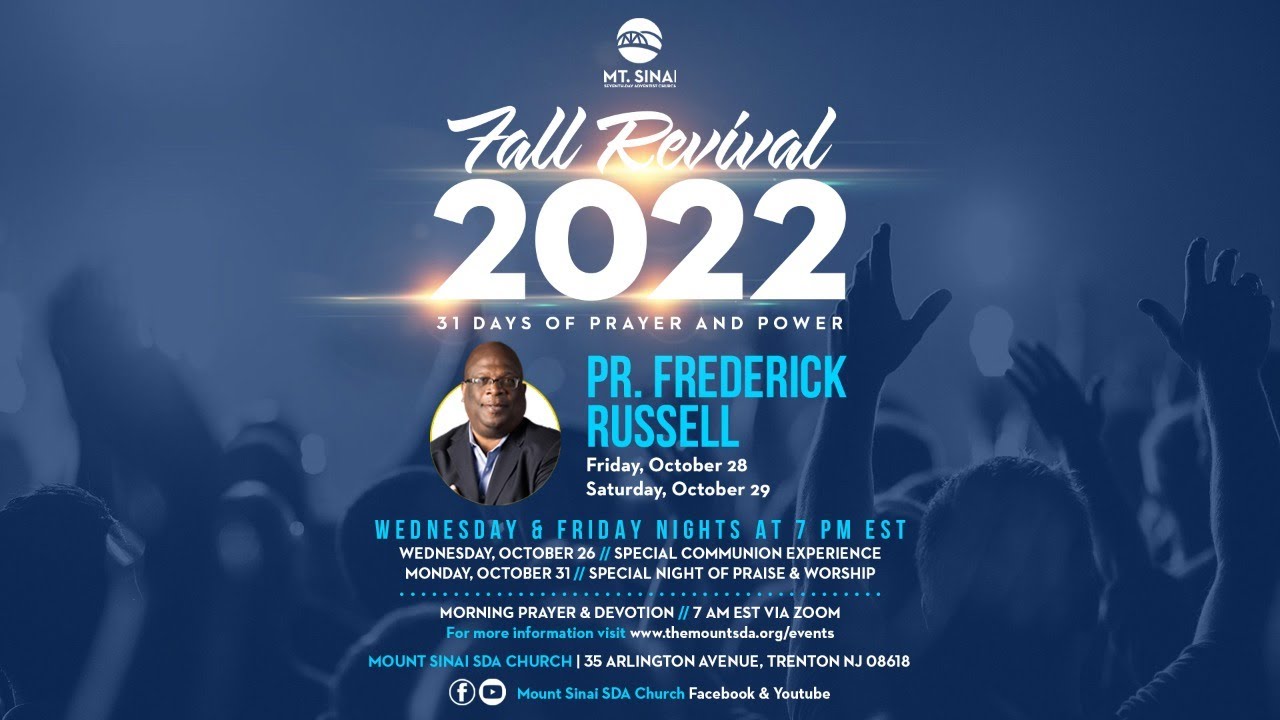 Fall Revival 2022 | Pastor Frederick Russell | October 28, 2022 - YouTube