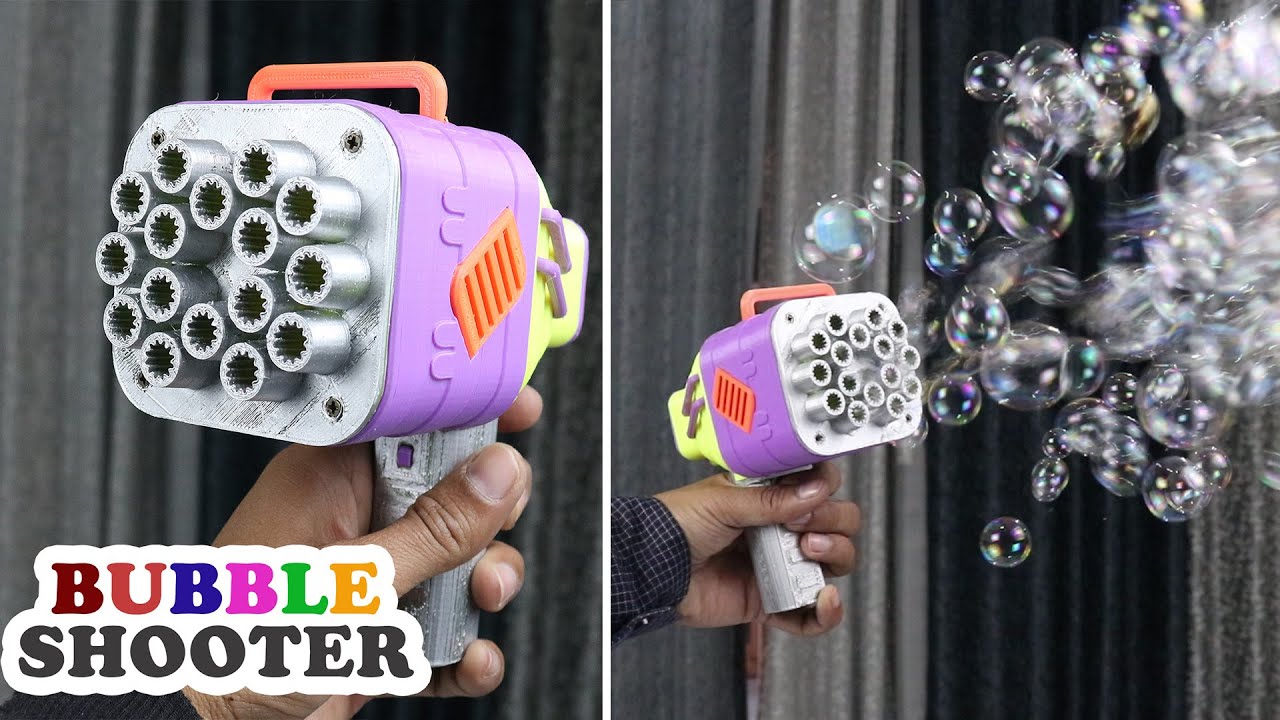How to make Bubble Machine Gun | 3D Printed - YouTube
