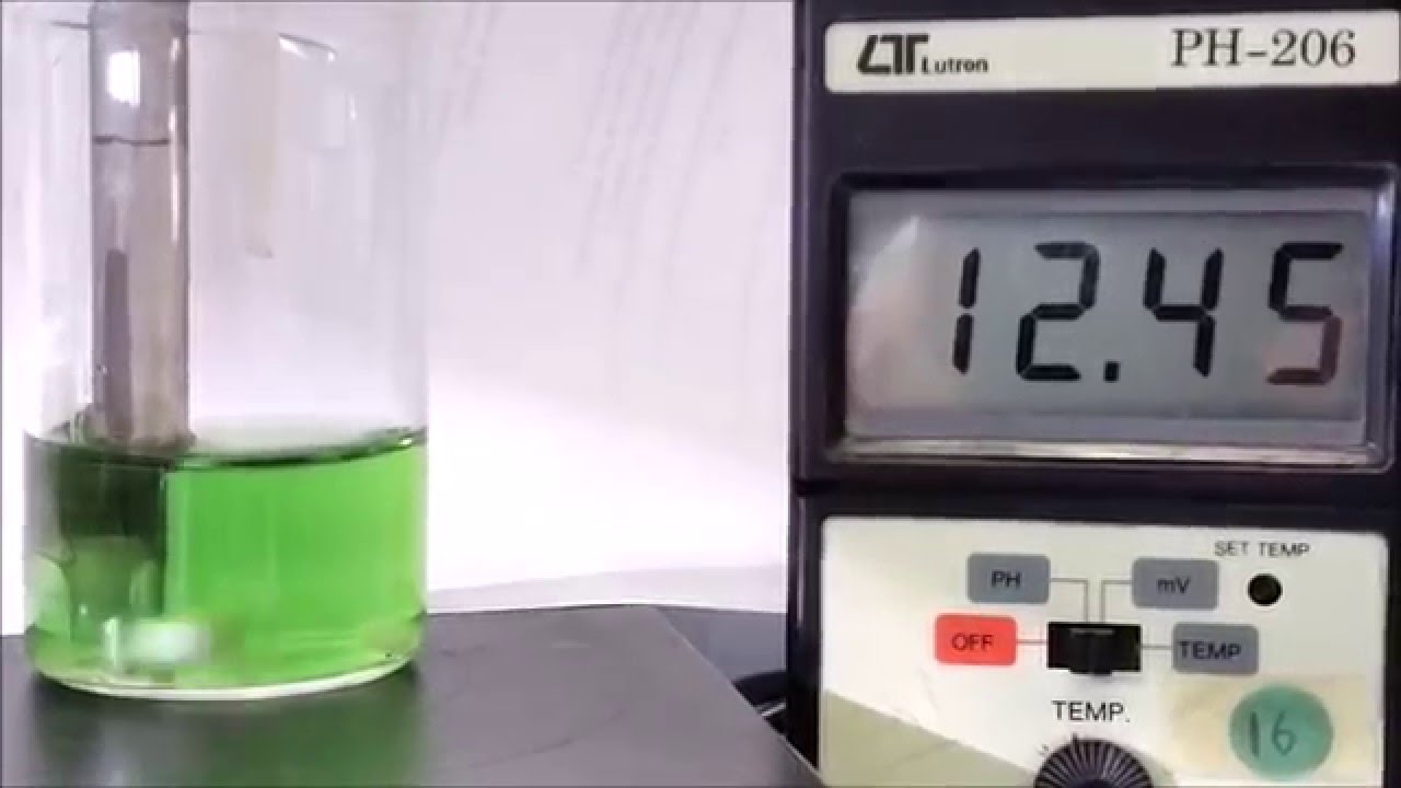 pH d'une solution après ajout d'hydroxyde de sodium - YouTube