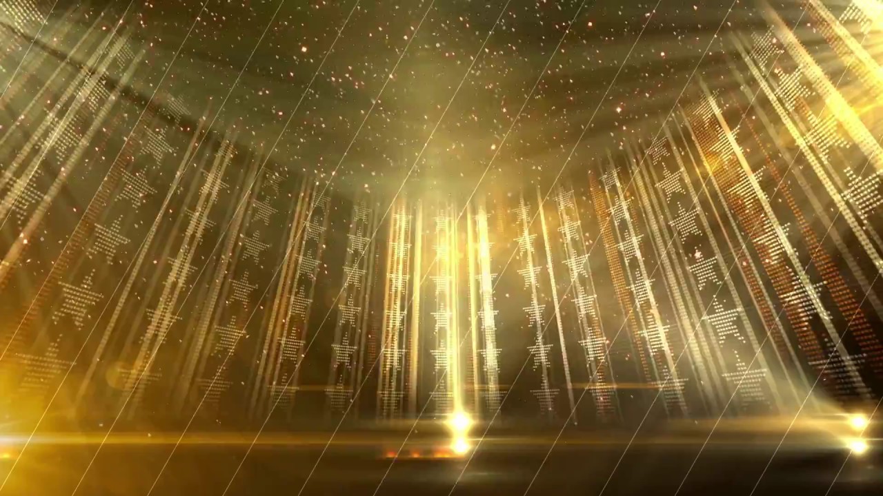 Stars Golden Stage 2 Animated Looped Video Background - YouTube