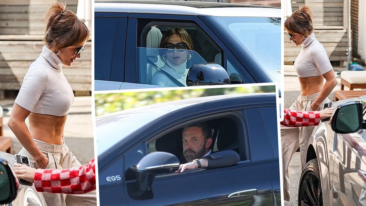 Jennifer Lopez shows midriff while estranged husband Ben Affleck solo ...