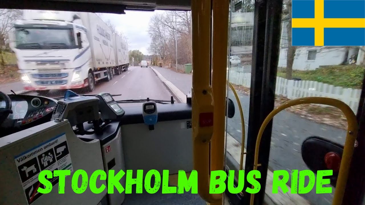 Stockholm-City Bus Ride| With Sl Bus710|From Stuvsta Station To ...