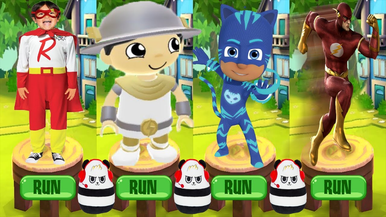 Tag with Ryan PJ Masks Catboy vs The Flash Super Hero MercuRyan All ...