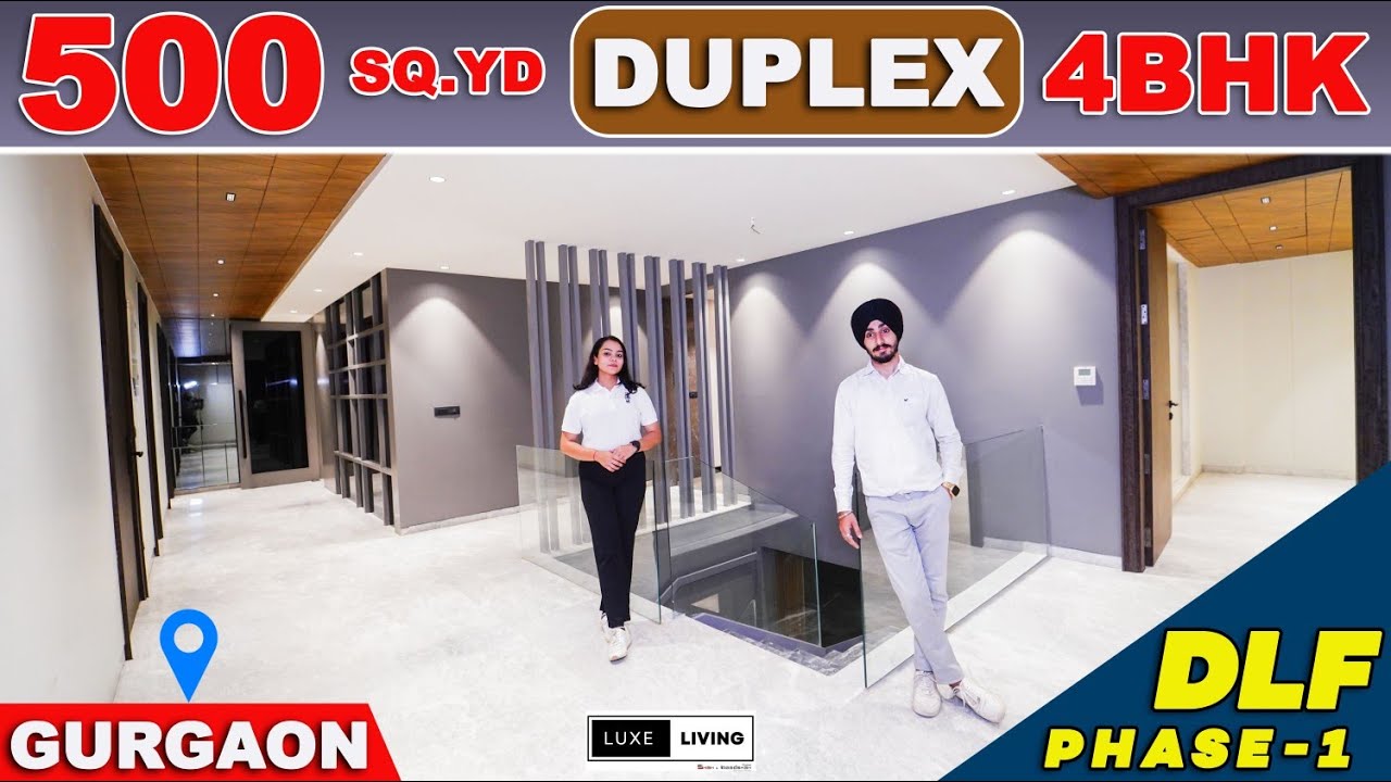 DUPLEX 🤩 (500 SQ YD) 4BHK builder floor in DLF Gurgaon | Luxury House ...