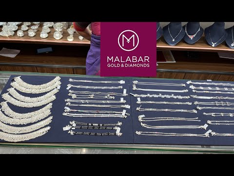 2025 Malabar gold latest and modern design silver payal silver anklet designs with price and weight