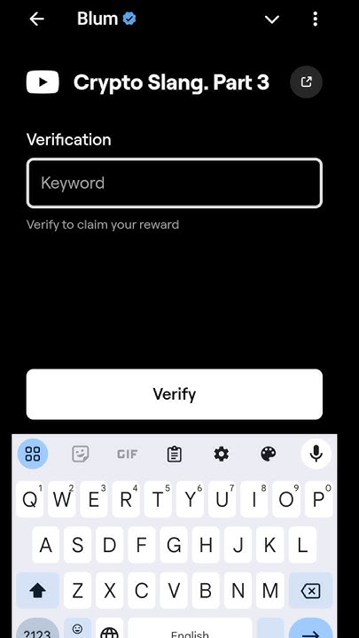 Crypto Slang. Part 3 Blum Code | Blum Code Crypto Slang. Part 3 | Blum Youtube Video Code - YouTube